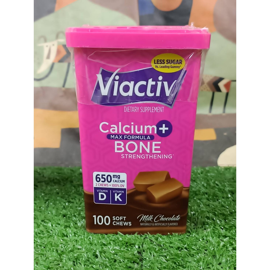 Viactiv Calcium Plus D, Soft Chews Milk Chocolate 🇺🇸 | Shopee Thailand