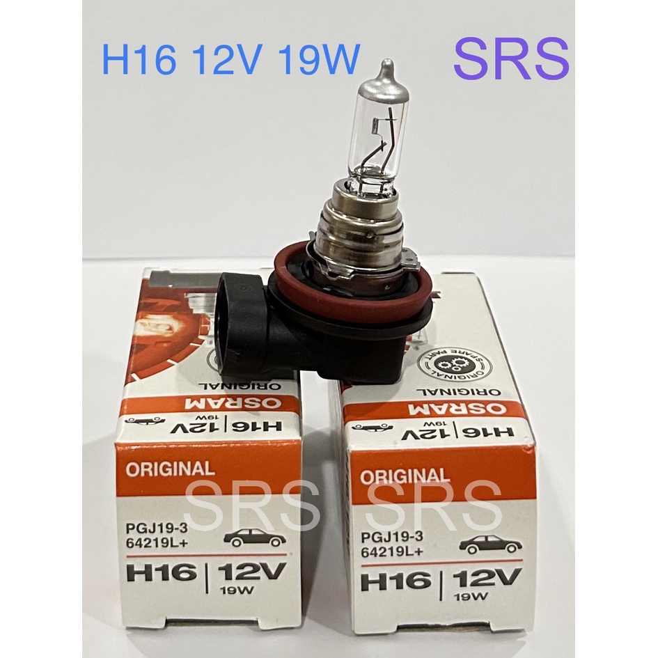 OSRAM หลอดไฟหน้ารถยนต์ H16 12V 19W PGJ19-3 64219L+ ( 1 หลอด ) | Shopee ...