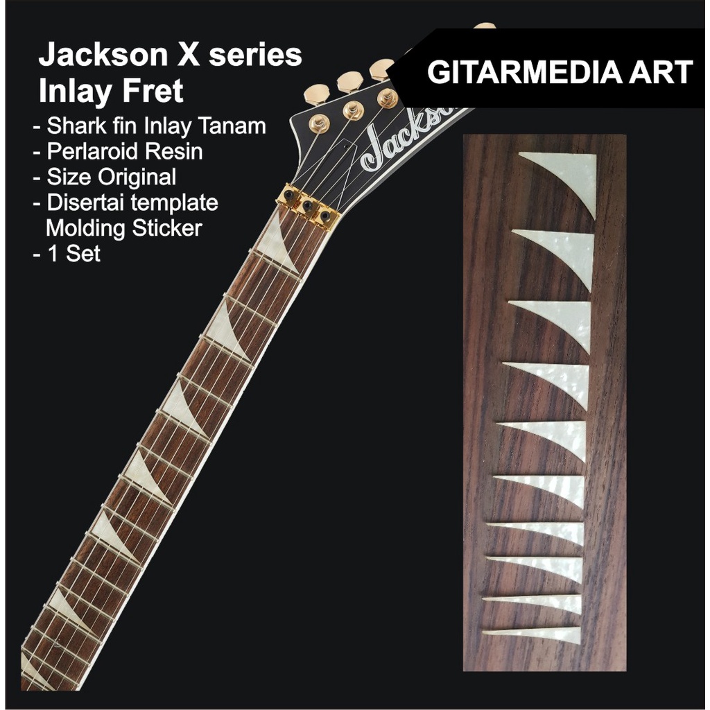 กีต้าร์ jackson x series inlay- jackson xseries-shark fin fretboard ...