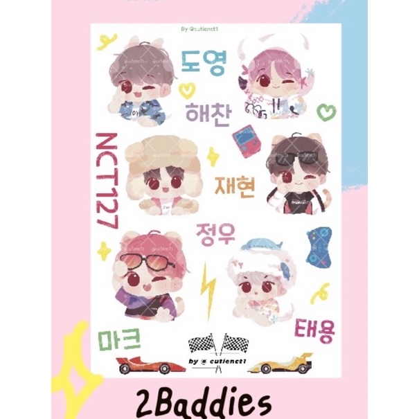 Sticker NCT (dream, 127, DJJ, Wayv) สติ๊กเกอร์ไดคัท พร้อมส่ง | Shopee ...