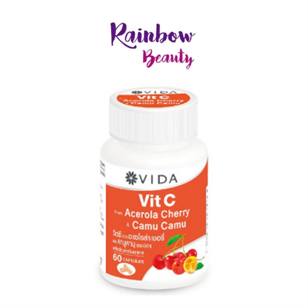 วิตามินซี เกรดพรีเมียม Vida Vit C Acerola Cherry x Camu camu วิตซี ...