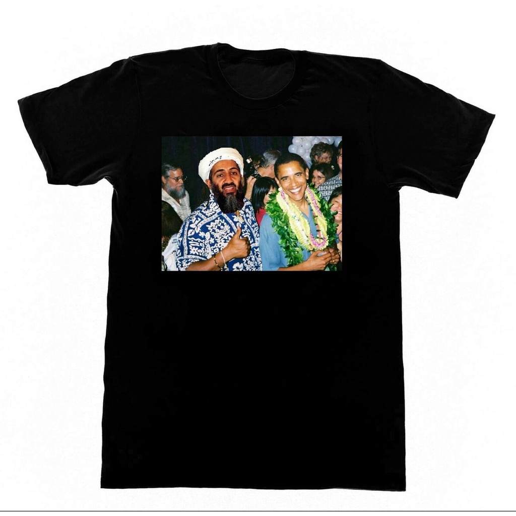 Osama Bin Laden & Barak Party 4CHAN Tshirt Meme Pepe 06 Iraq ...