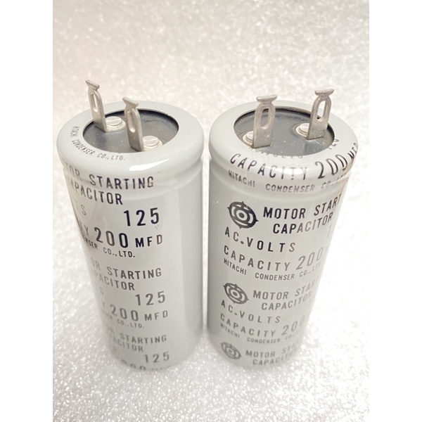 200MF 125VAC 200MFD 200UF คาปาซิเตอร์ สตาร์ทมอเตอร์ (แคปสตาร์ท) ขนาด ...