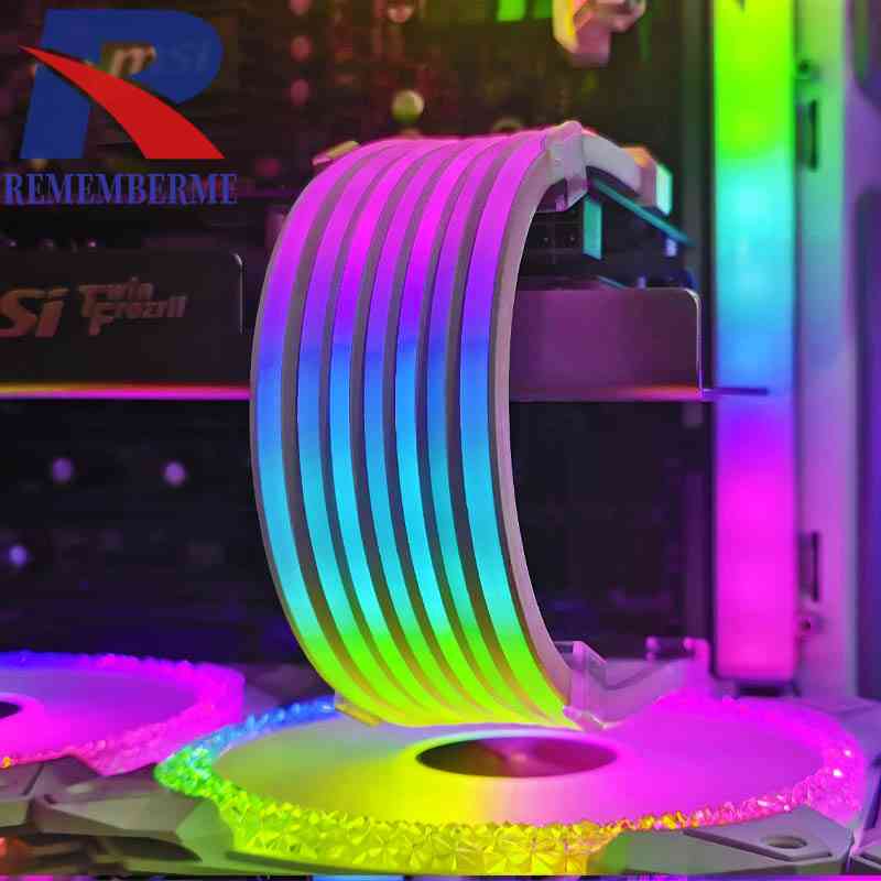 Coolmoon AOSOR AL200 แถบไฟ LED 56 ดวง 5V ARGB ยืดหยุ่น สําหรับการ์ดจอ ... Coolmoon AOSOR AL200 แถบไฟ LED 56 ดวง 5V ARGB ยืดหยุ่น สําหรับการ์ดจอ ...