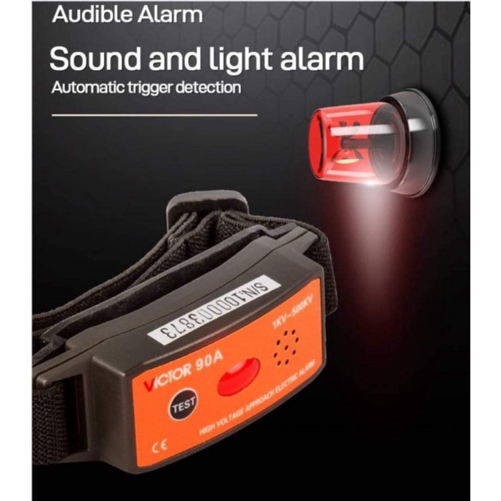 High Voltage approach electric alarmอุปกรณ์ตรวจสอบ แรงดันสูง แบบคาด ...