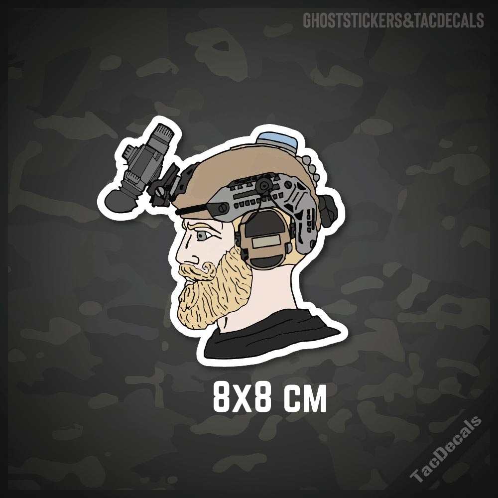 สติกเกอร์meme Tactical Chad สติกเกอร์Tactical ติดรถยนต์ มอเตอร์ไซค์ ...