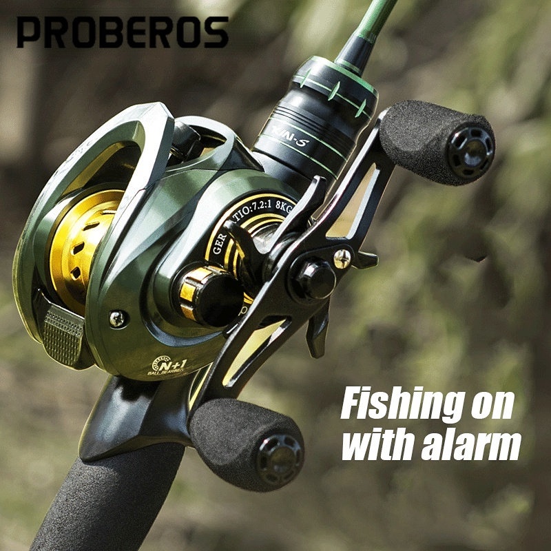 Proberos รอกตกปลา พร้อมสัญญาณเตือน รอกหยดน้ำ 7.2:1 8 กก. โลหะ น้ําหนัก ...
