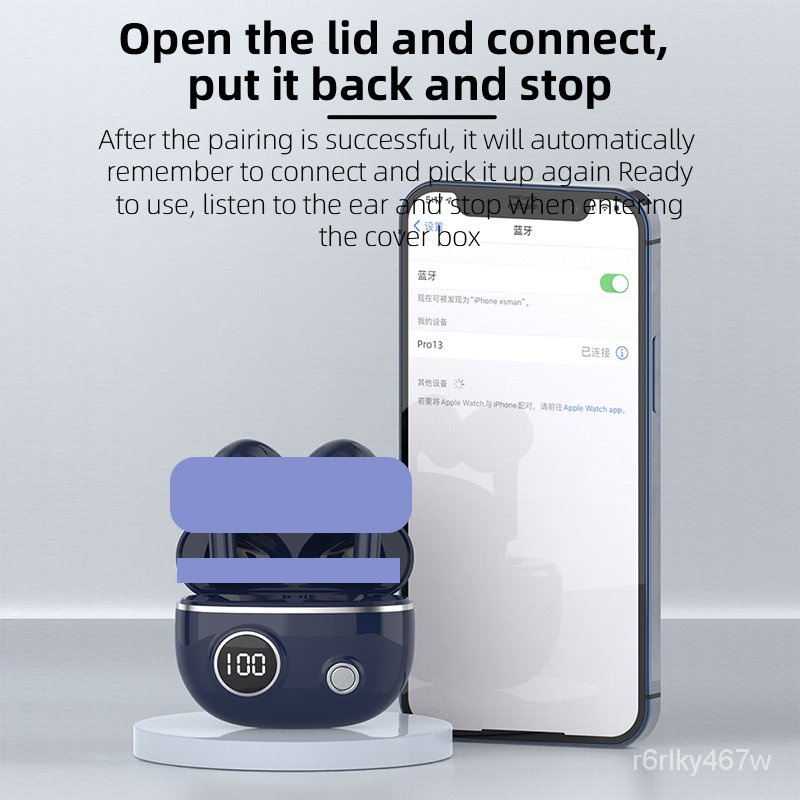 Pro 4 Wireless Bluetooth Earphone TWS Headphones HiFi Music Earbuds ...