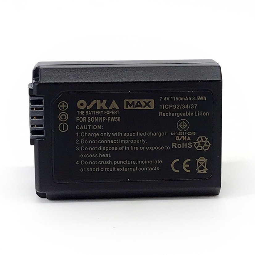 OSKA Camera Battery For Sony NP-FW50 MAX | Shopee Thailand