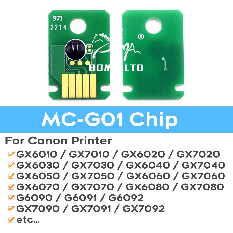 ชิปถังบํารุงรักษา Maintenance Ink Tank MC-G01 สําหรับ Canon GX7040 ...