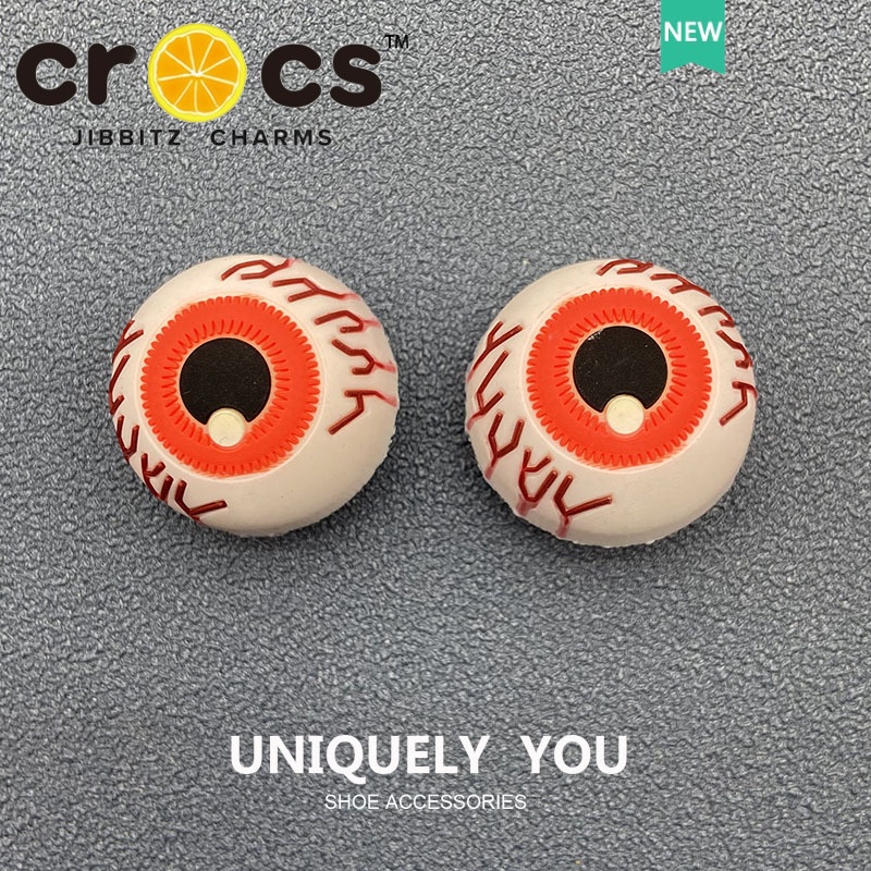 jibbitz crocs ของแทั 3D Eyeball Series รองเท้า ดอกไม้ รูรองเท้า อุปกรณ์เสริม สนุก หัวเข็มขัด ...