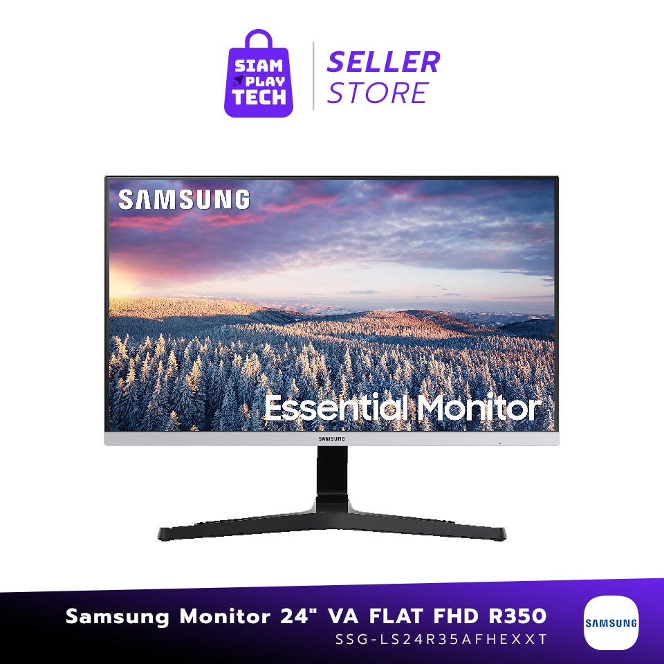 SAMSUNG MONITOR 24" รุ่น LS24R35AFHEXXT VA FLAT FHD R350 75Hz (หน้าจอ ...