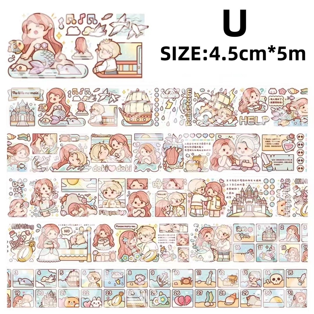 [Ready Stock] Small Mochi Paper Tape Sticker Whole Roll 5 Meters ...