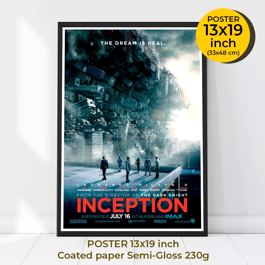Inception Poster (2010) by Christopher Nolan / Leonardo DiCaprio ...