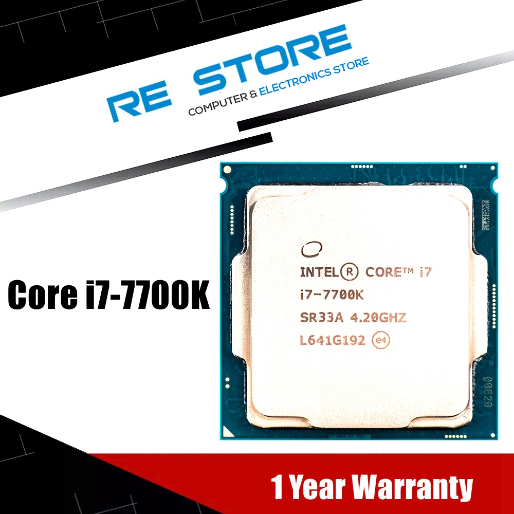 โปรเซสเซอร์ Intel core i7-7700K quad-core CPU 4.2GHz 8-thread LGA 1151 ...
