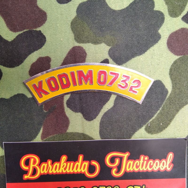 เข็มกลัดเคลือบ ลายตราสัญลักษณ์ Abri Kodim Sleman G30S Old School Army ...