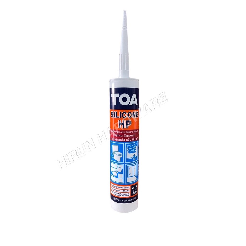 TOA Silicone Sealant HP ชนิดไม่เป็นกรด ใช้สำหรับอุดรอยต่อ กันรั่วซึม สี ...