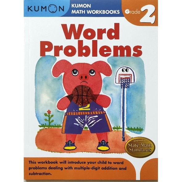 くもん Kumon Math Workbooks Grade 2 Word Problems Paperback English ...