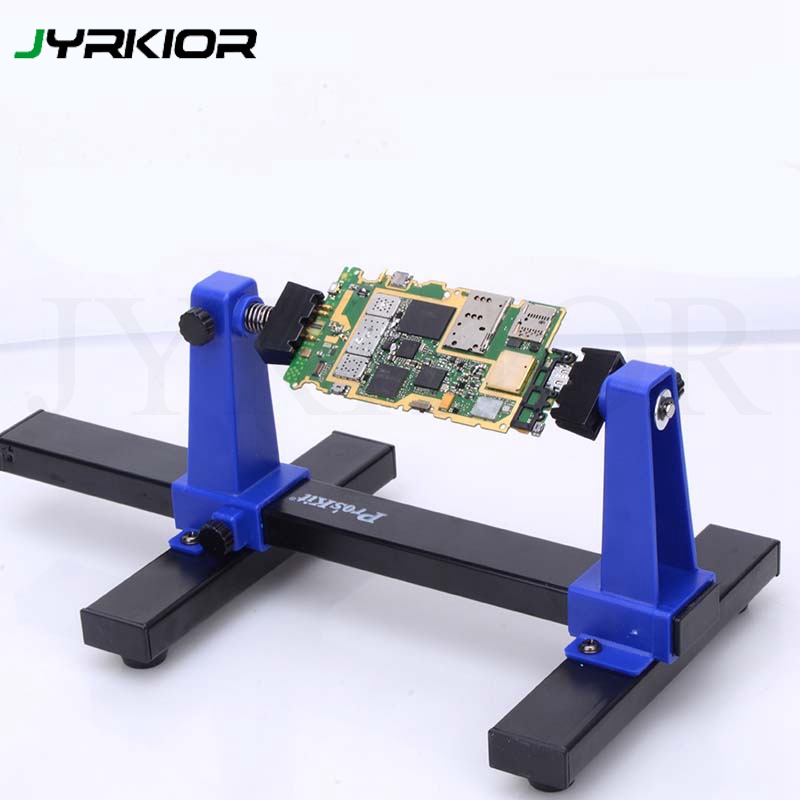 Jyrkior Adjustable Printed Circuit Board Holder Frame PCB Soldering and Assembly Stand Clamp ...
