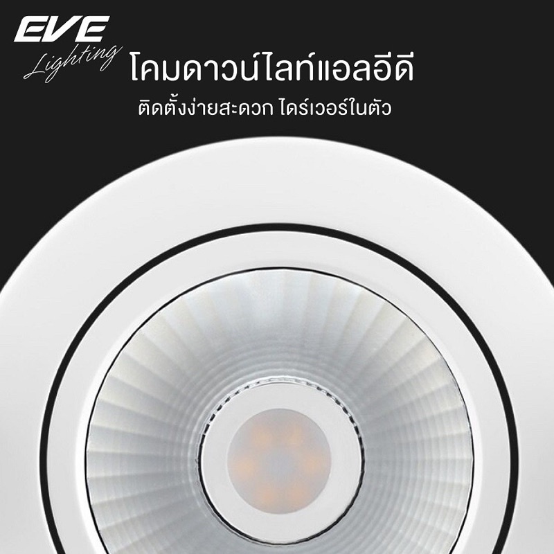 โคมไฟ ดาวน์ไลท์ โคมฝังฝ้า ปรับองศา แอลอีดี โคมติดเพดาน รุ่น Atom 3W 6W ...