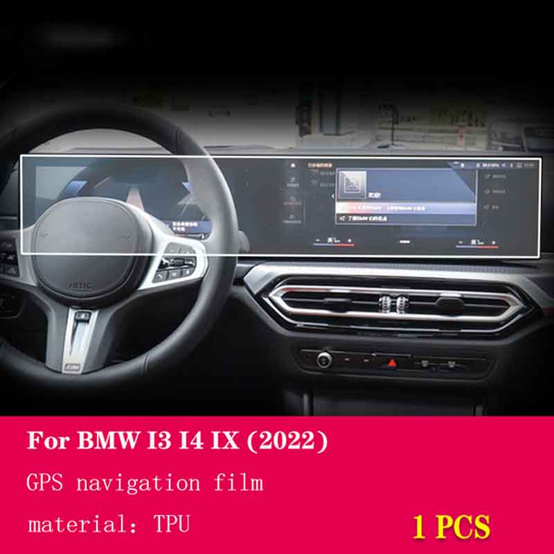 For Bmw I3 I4 Ix 2022 Car Gps Navigation Protective Film Lcd Screen Tpu ...