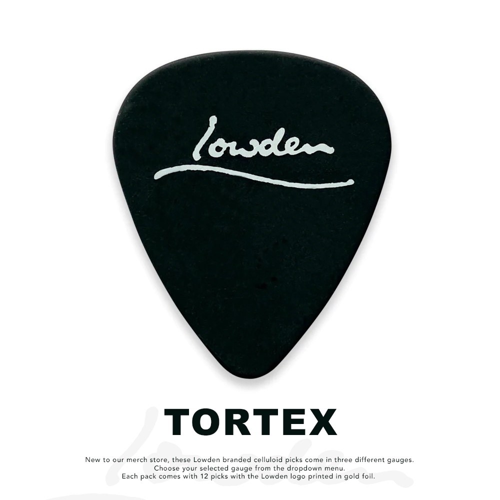 Lowden Black Tortex Pick ปิ๊ก ปิ๊กกีตาร์ ความหนา 0.6 / 0.73 / 1.0 มม. ...