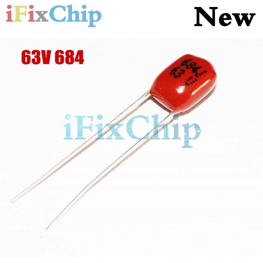 20pcs ยี่ห้อใหม่ 684 63V 0.68UF Pitch 5 มม.680nf 63V684J CBB ตัวเก็บ ...