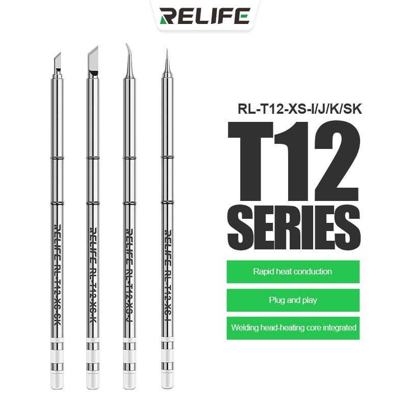 RELIFE T12 ปลายหัวแร้ง Solder หัว T12-XS-I T12-XS-J T12-XS-SK T12-XS-K ...