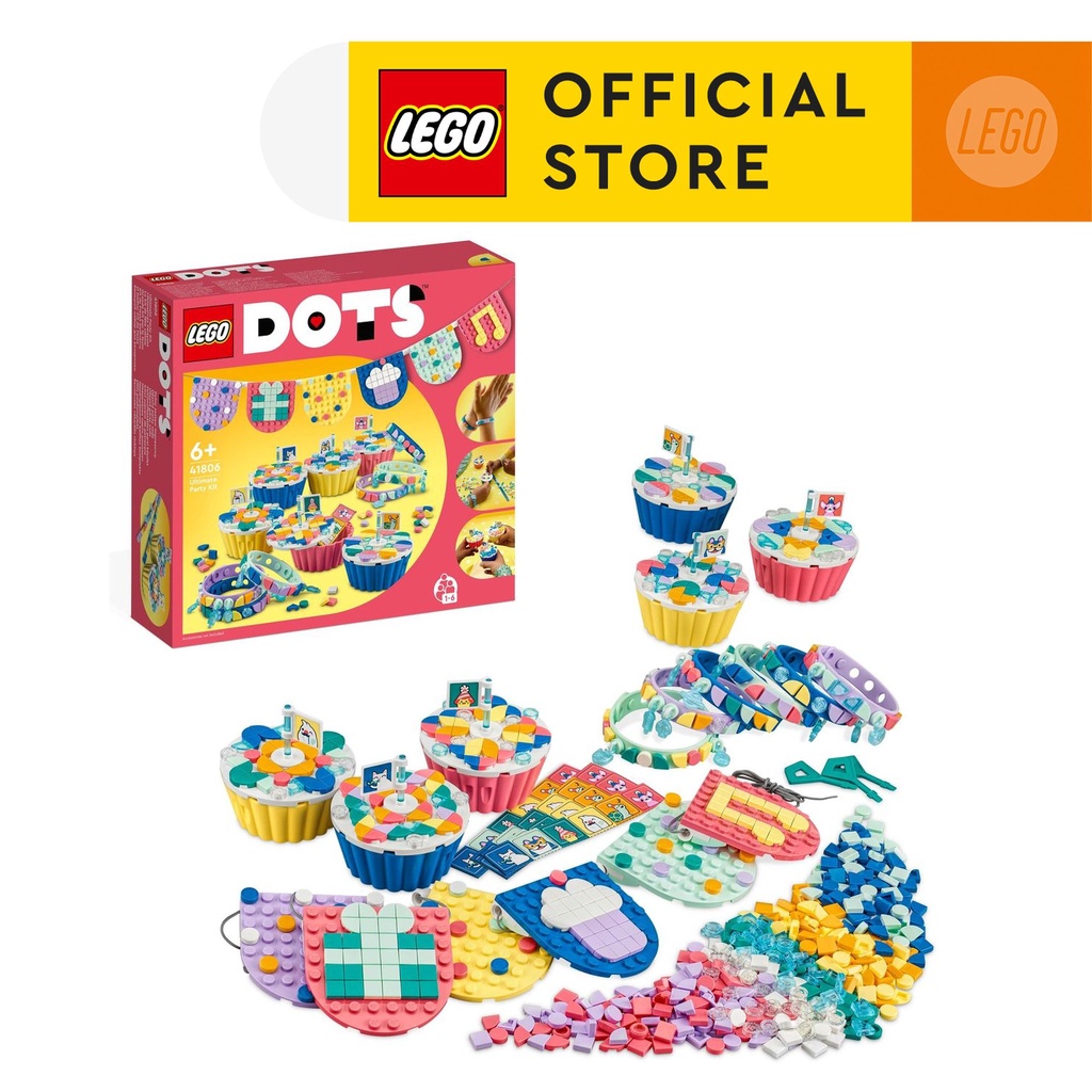 LEGO DOTS 41806 Ultimate Party Kit DIY Craft Decoration Kit (1,154 ...