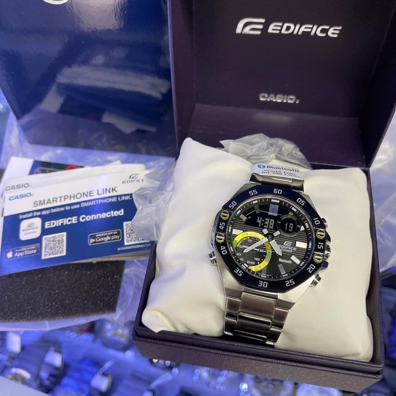 [Bluetooth®]🎁CASIO EDIFICE ECB-10DB-1A ของแท้ 100% พร้อมส่ง ประกัน 1 ปี | Shopee Thailand