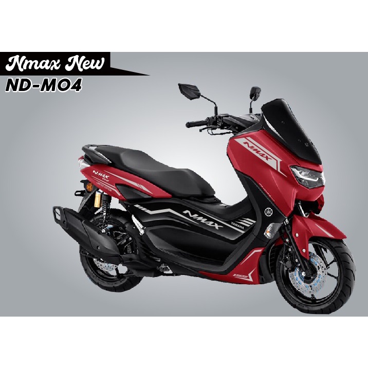 Merah สติ๊กเกอร์ตัด NMAX ใหม่ RED BODY + แพ็คเกจสติ๊กเกอร์ NMAX VELG ...
