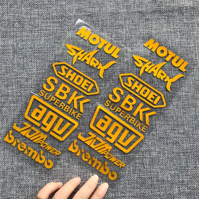Rainbow Motorcycle Side Strip Bike Helmet Sticker Car Styling Vinyl ...