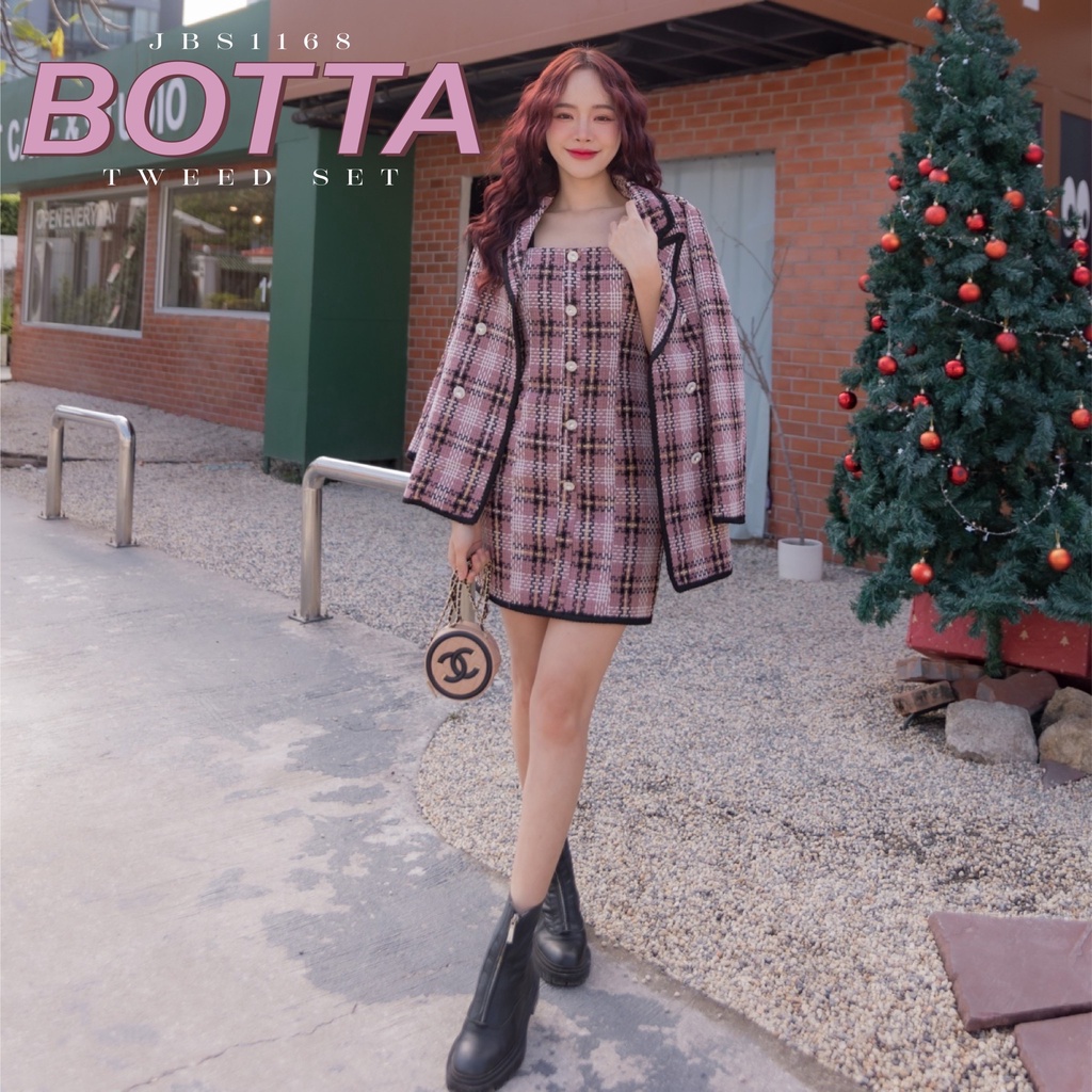 #JBS1168 Botta Tweed Set* | Shopee Thailand