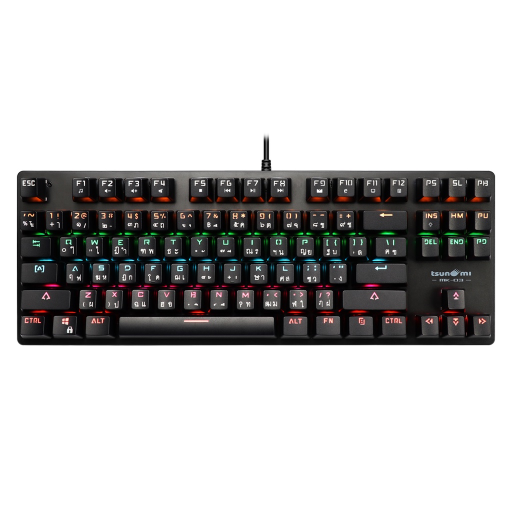Tsunami Outemu MK-03 Red Switch MK03 87 Keys TKL Mechanical gaming ...
