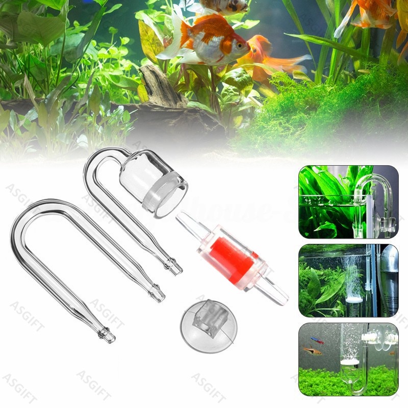 4 in 1 Aquarium CO2 Diffuser Kit Fish Water Plant Tank CO2 Atomizer ...