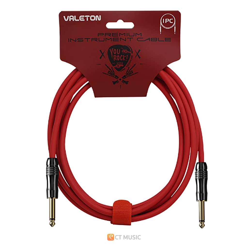 [ใส่โค้ดลด 1000บ.] Valeton Premium Instrument Cable สายเคเบิ้ล สายแจ๊ค ...