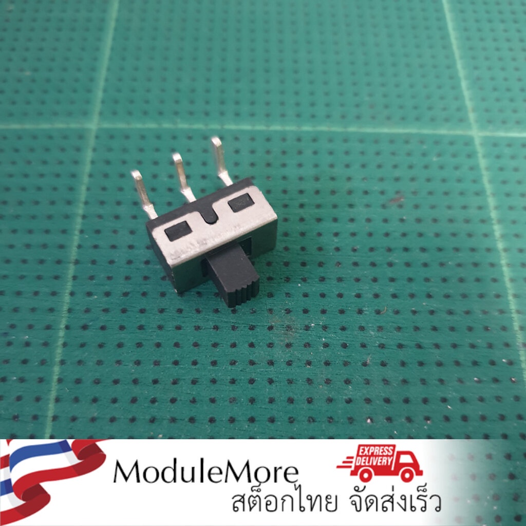 สวิตซ์เลื่อน SS12D06 G5 Slide Switch Two-position Three-legged Bent Handle 5MM High Current ...