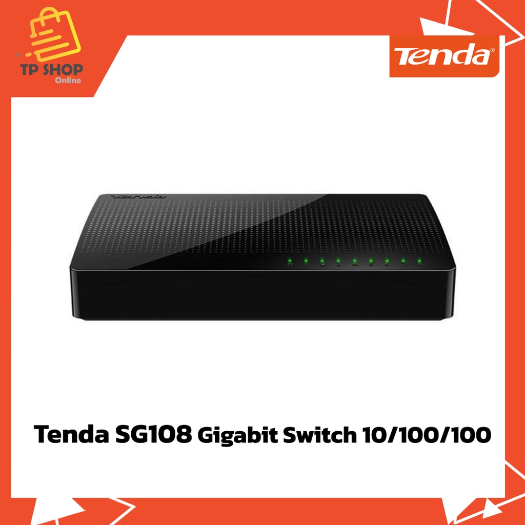 Tenda SG108 8 PORT Gigabit Switch 10/100/100 ตัวเล็ก กระทัดรัด เปิดได้ ...