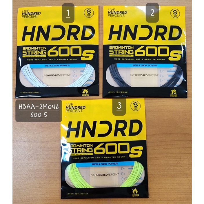 Hndrd 600S 600S HUNDRED สายแบดมินตัน ของแท้ | Shopee Thailand