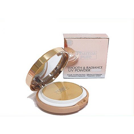 พร้อมส่ง Pharma pure Smooth and Radiance Powder SPF 50 12g แป้งพัฟ ...