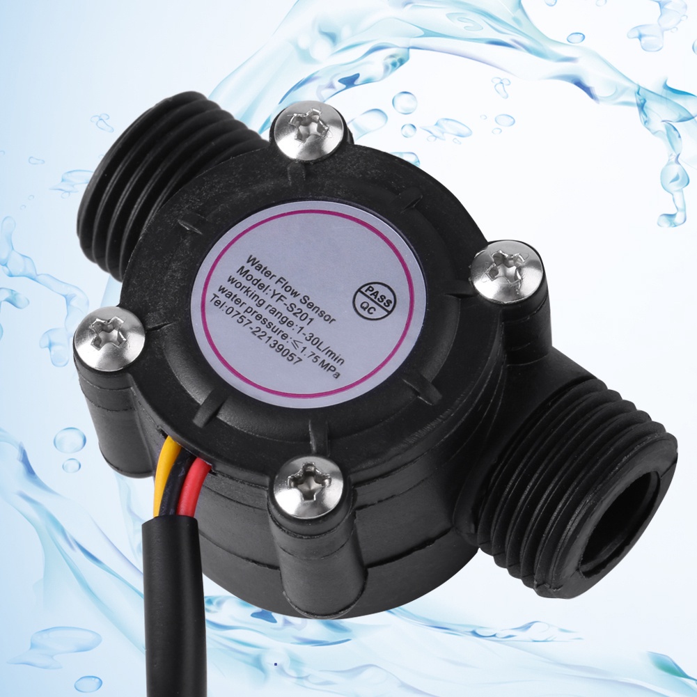 Player kingdom High Precision DN15 G1/2 Water Flow Sensor Hall Effect ...
