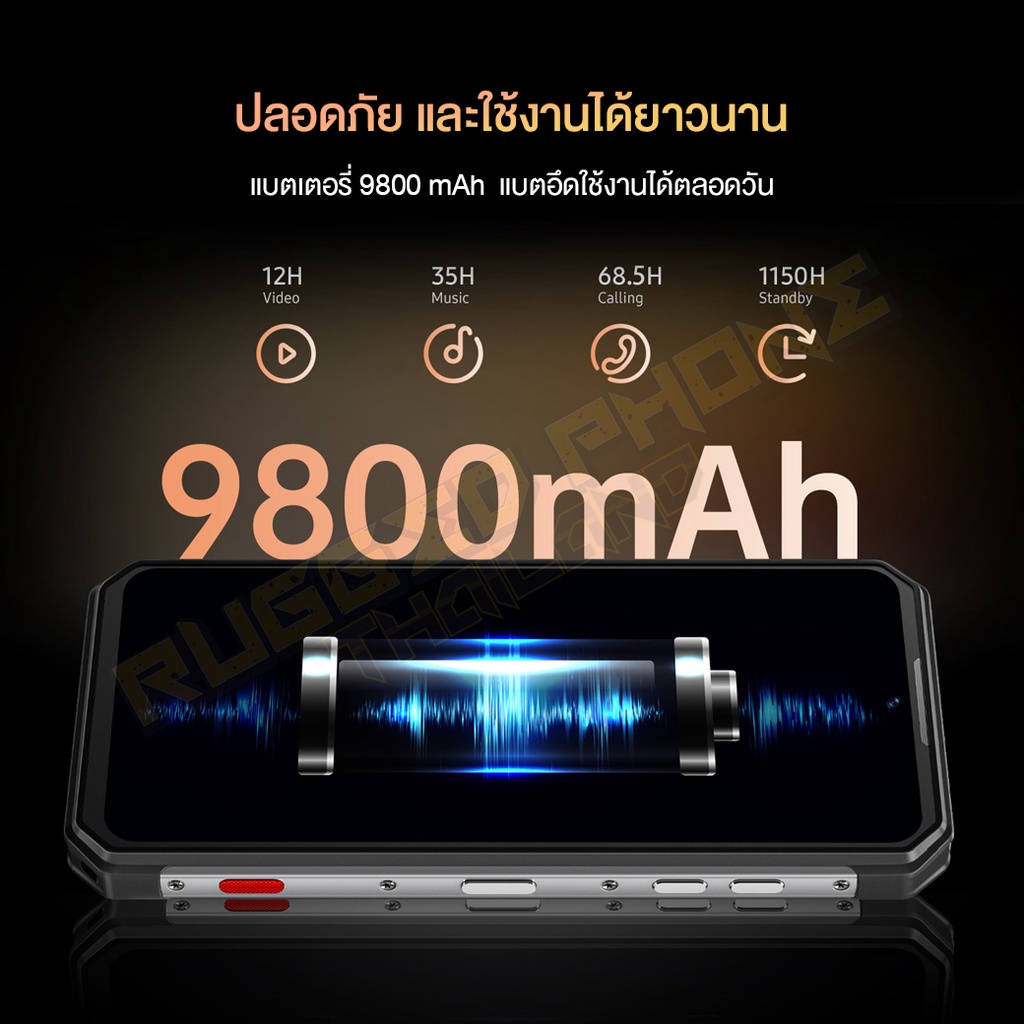 โทรศัพท์มือถือ Oukitel WP21 Rugged Night Vision Smartphone แรม12GB แรม ...