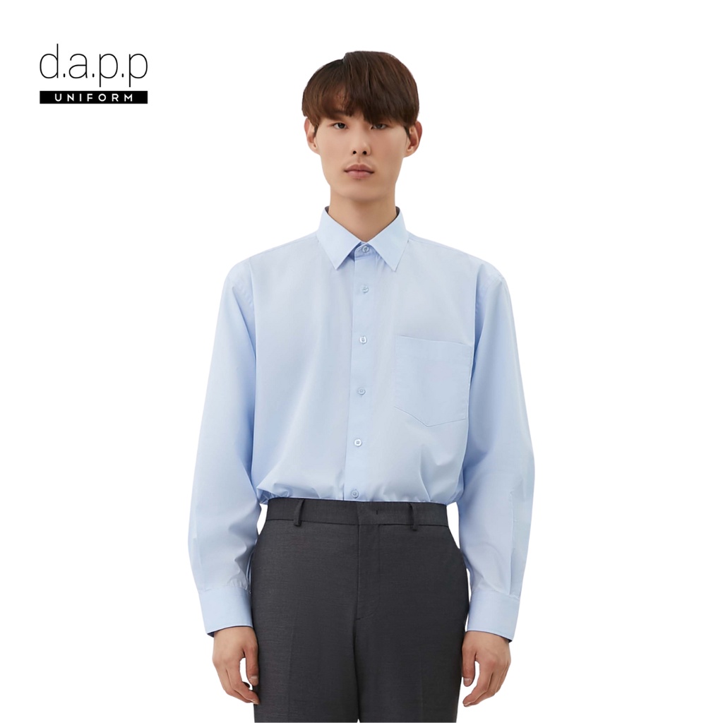 dapp Uniform เสื้อเชิ้ต แขนยาว ผู้ชาย Men's Blue Longsleeves Shirt สี ...