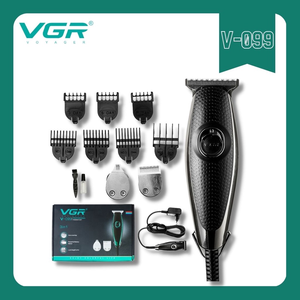 VGR navigator professional trimmer set ปัตตาเลี่ยนตัดแต่งทรงผมและหนวด เครา จอน รุ่น V-099 ...