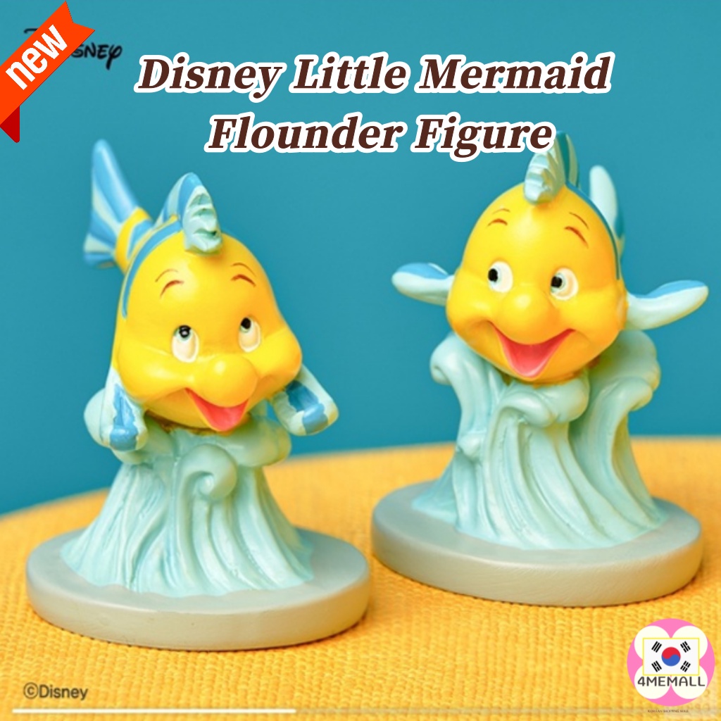 [Daiso Korea] Disney Little Mermaid Flounder Figure Medium | Shopee ...