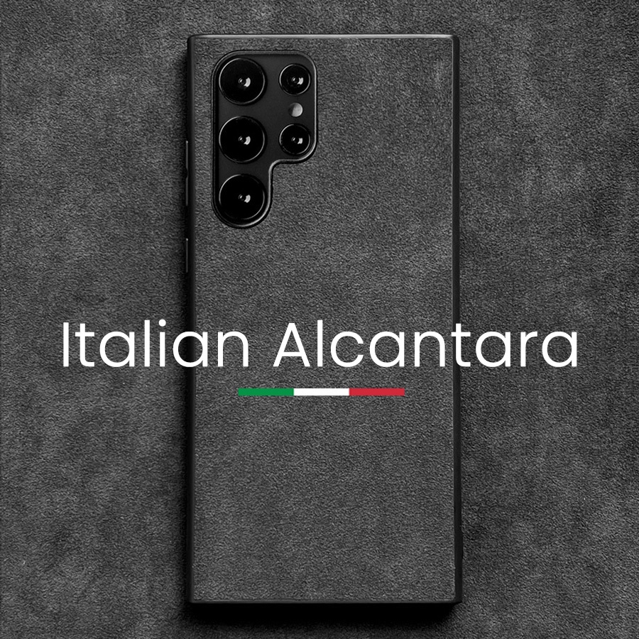 ALCANTA สําหรับ Samsung Galaxy S22 Ultra S21 FE S23 Plus 5G S24 Ultra ...