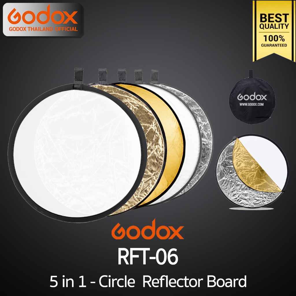Godox Reflector RFT-06 5in1 - Circle Reflecter Board วงกลม 5 in 1 - 60 ...
