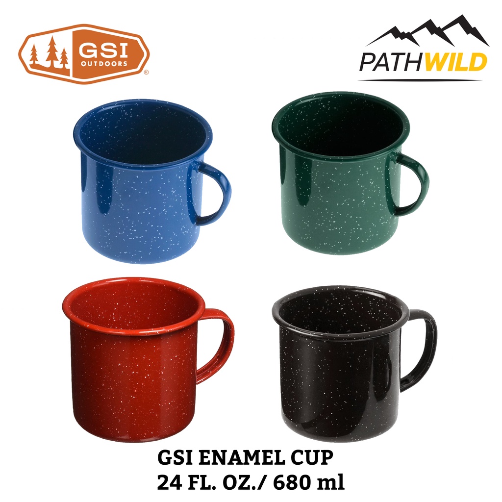 แก้วอีนาเมล GSI CUP 24 FL OZ คลาสสิก ทนทาน เหมาะทั้งเครื่องดื่มร้อน และ ...