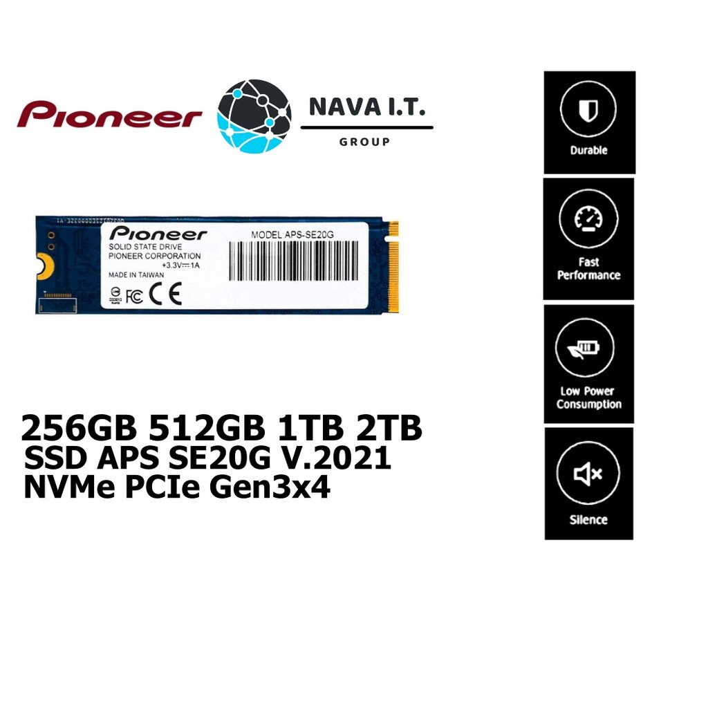 ⚡️กรุงเทพฯด่วน1ชั่วโมง⚡️ PIONEER APS SE20G 256GB 512GB 1TB 2TB M.2 V.2021 SSD NVME PCIE GEN3X4 ...