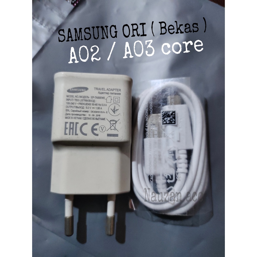 แรงม้า (ของแท้ 100% มือสอง) เครื่องชาร์จ Samsung Galaxy A10, A02, A03 ...